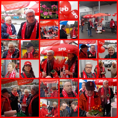 Infostand mit Markus Rupp - SPD Untergrombach